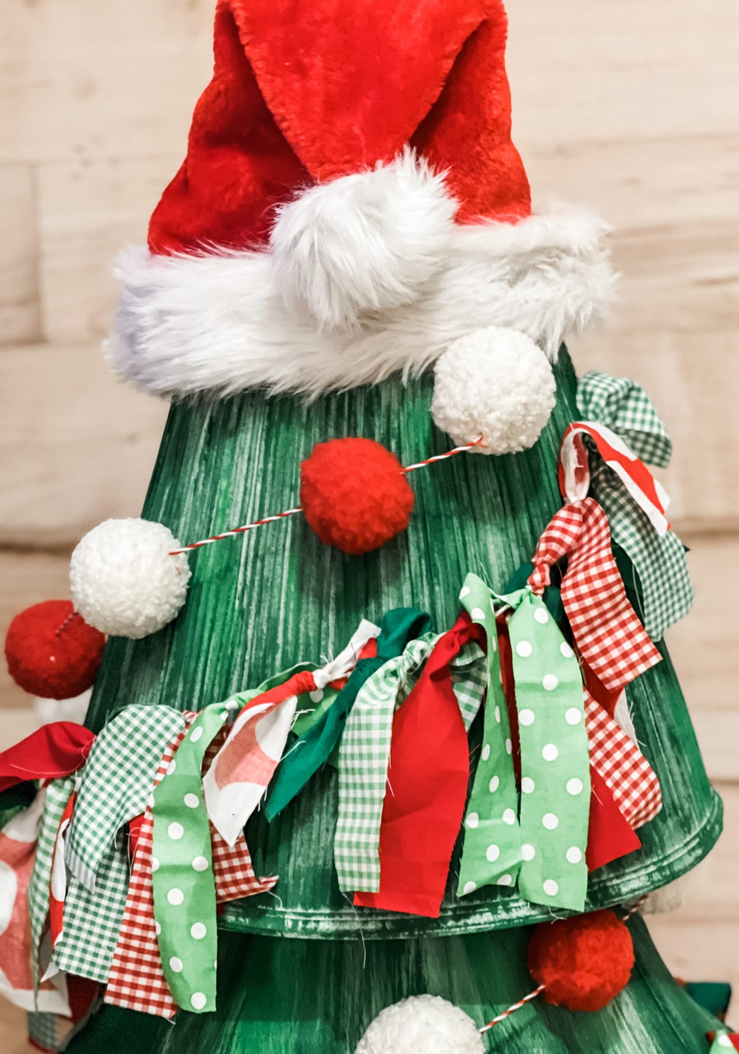 diy lamp shade christmas tree - Re-Fabbed