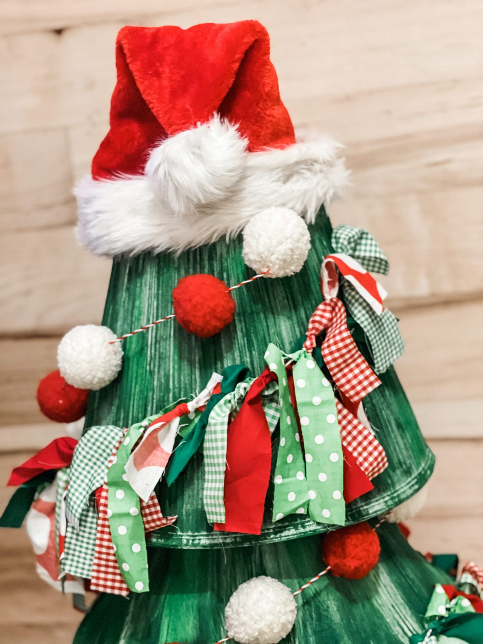 diy lamp shade christmas tree - Re-Fabbed