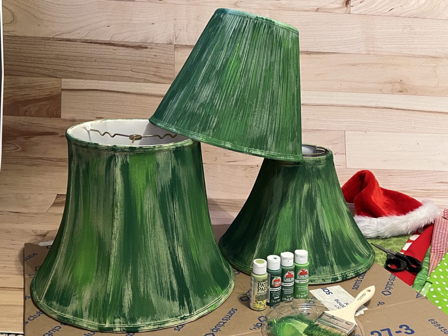 diy lamp shade christmas tree - Re-Fabbed