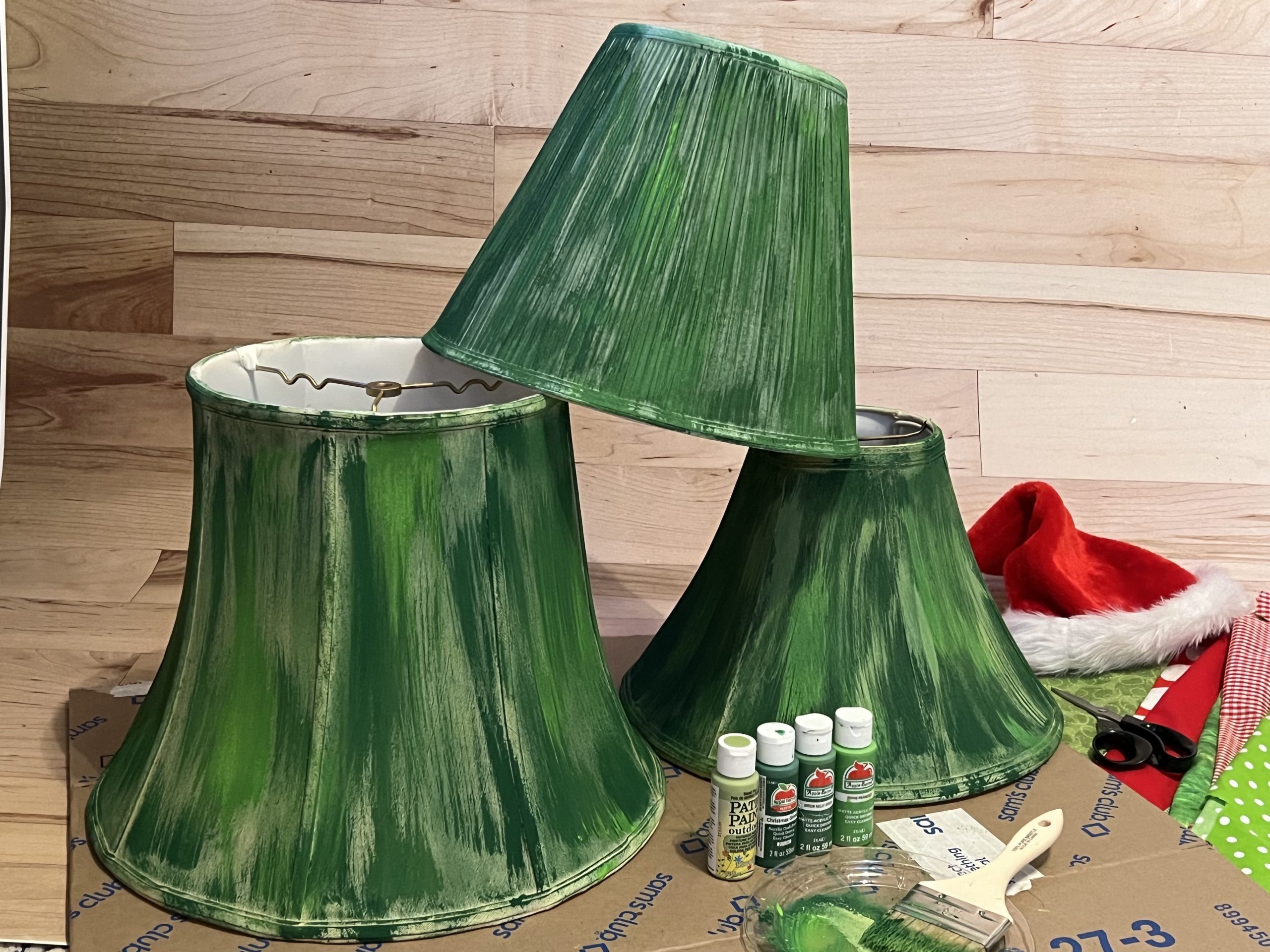 diy lamp shade christmas tree - Re-Fabbed