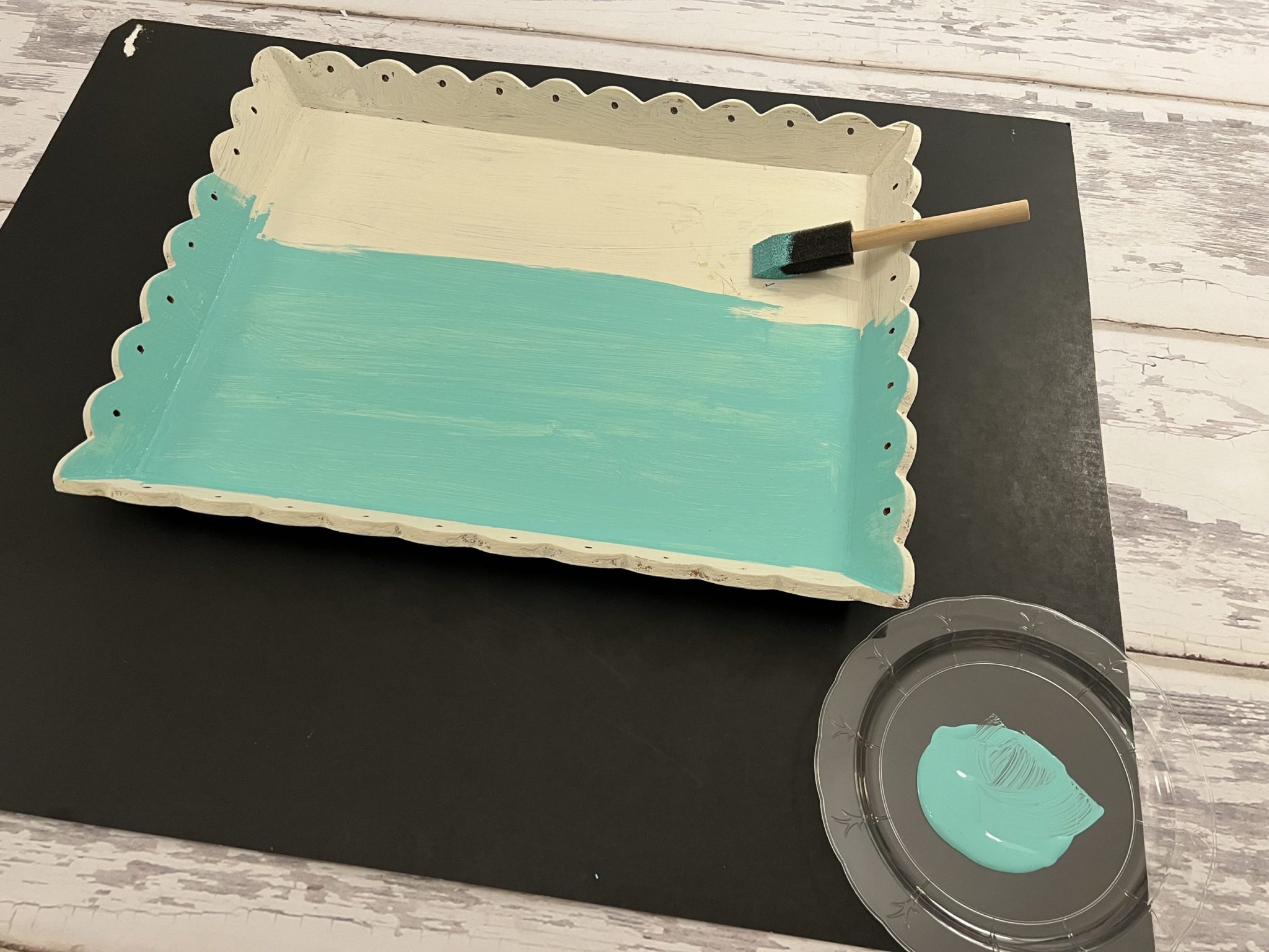 diy snowflake tray with pan protectors - Re-Fabbed