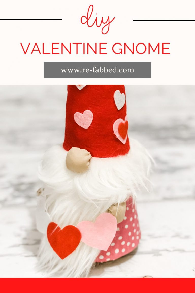 diy valentine gnome - Re-Fabbed
