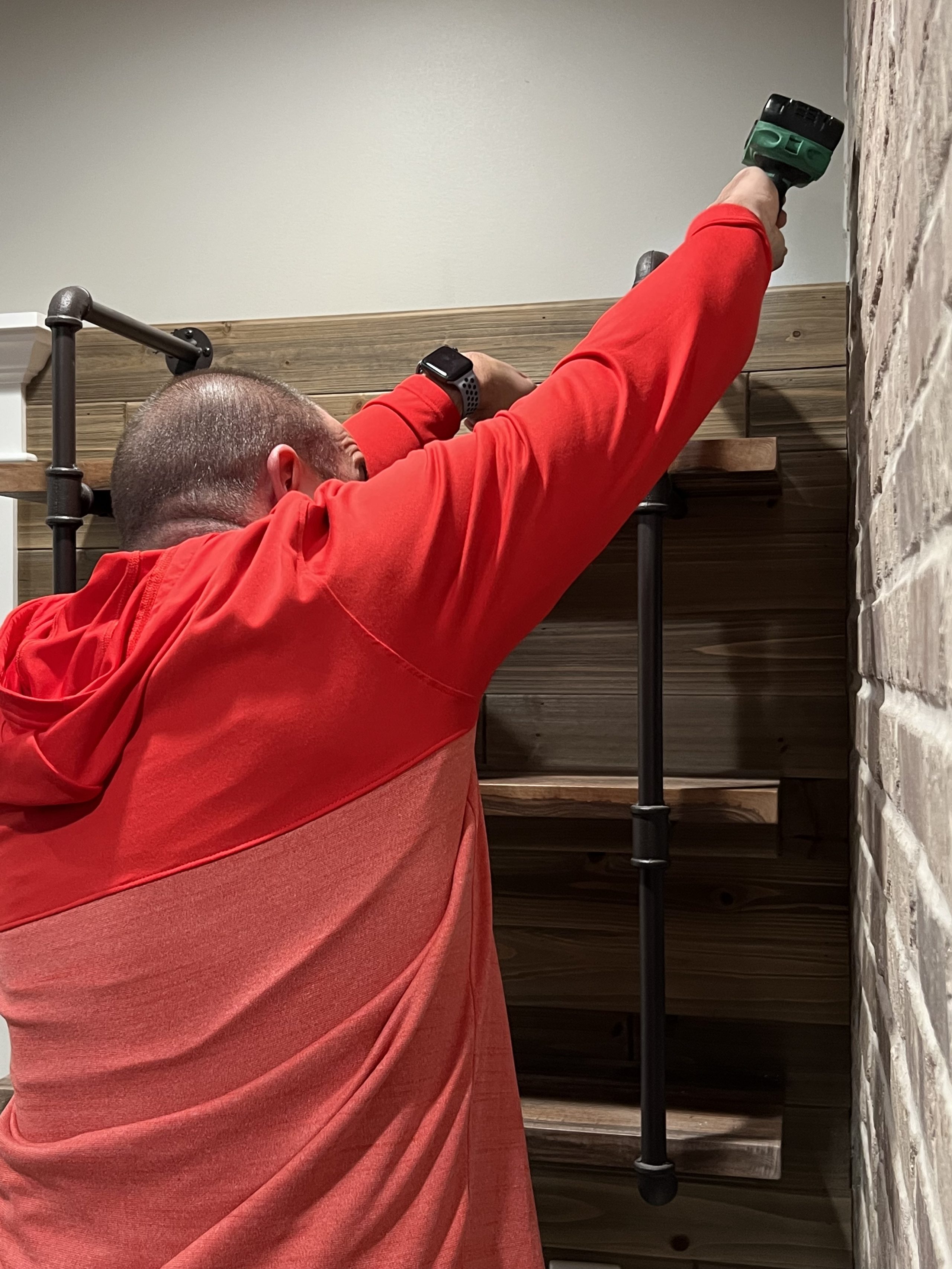 painted coffee bar makeover - Re-Fabbed