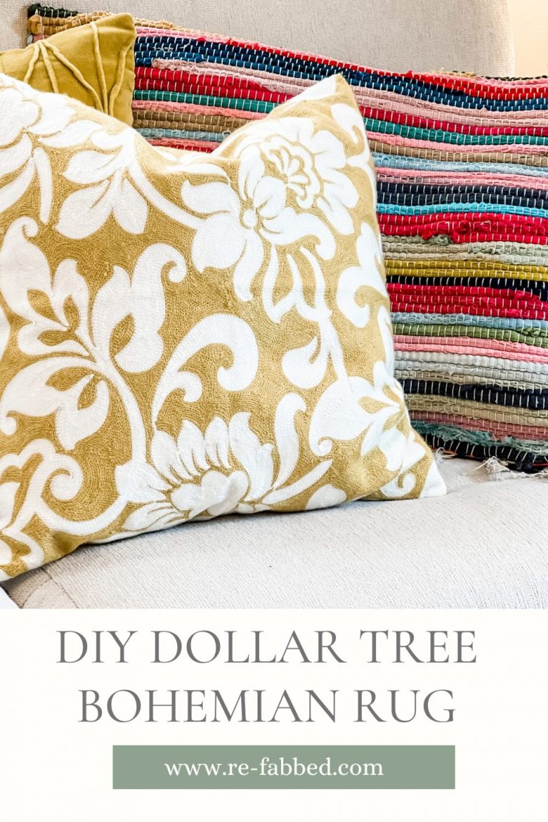 dollar tree bohemian rug - Re-Fabbed