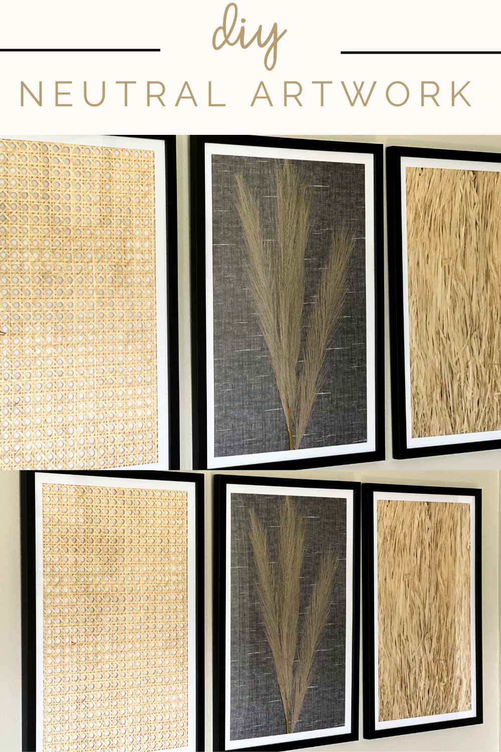 diy neutral wall art - Re-Fabbed