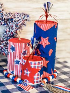 how to make diy firework decorations for table - Re-Fabbed