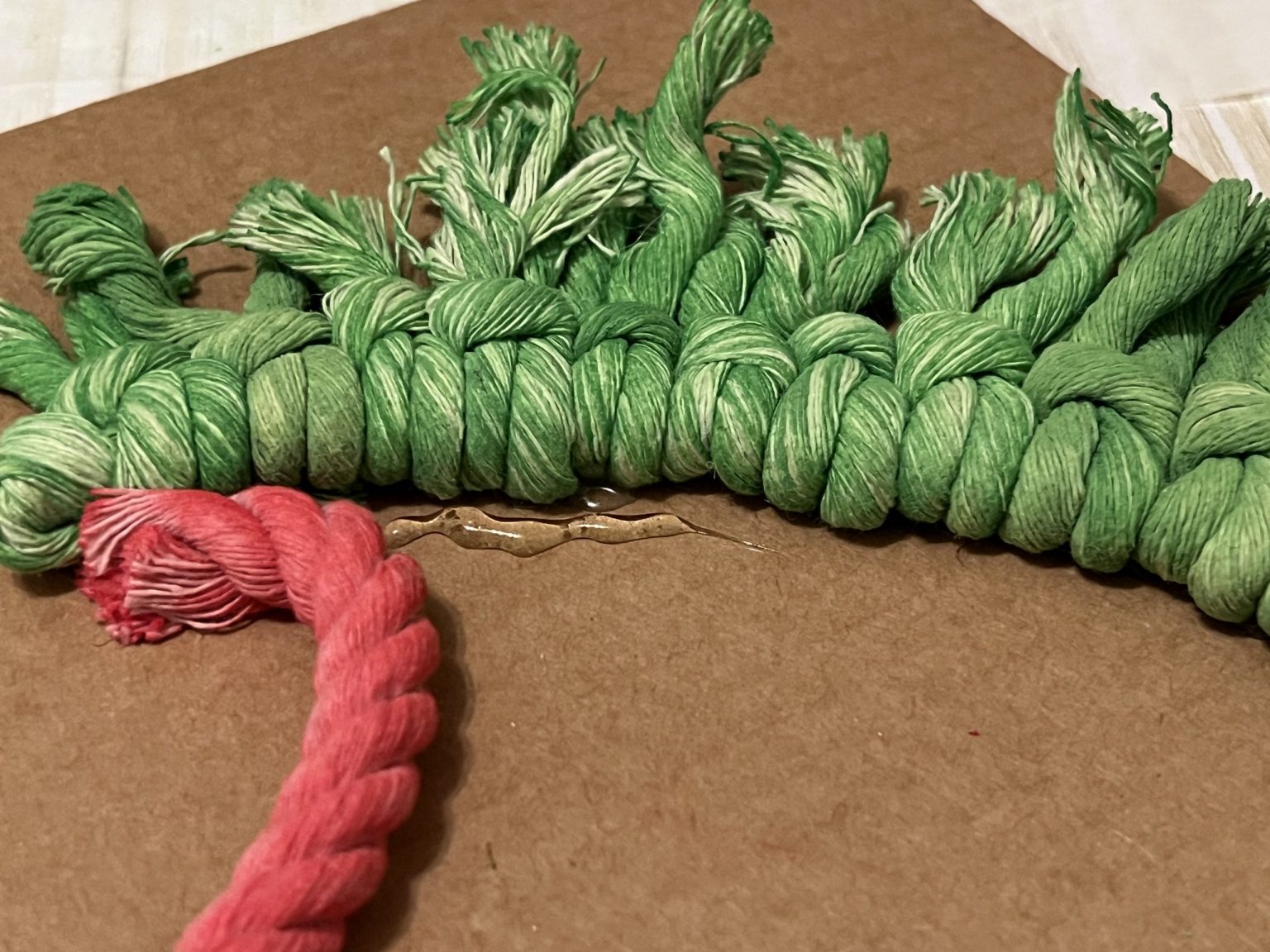 how to make a watermelon with cotton rope - Re-Fabbed