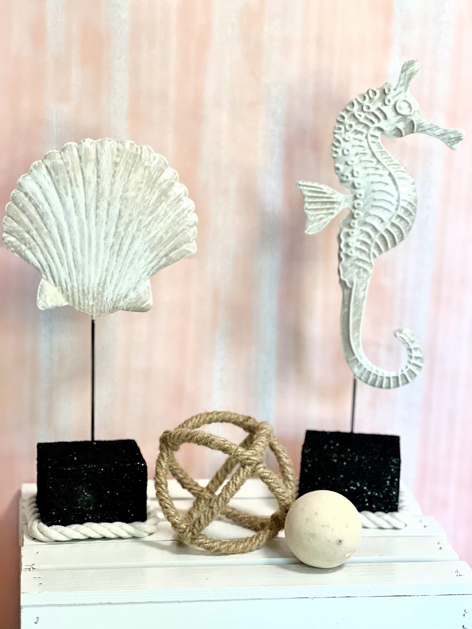 how to make dollar tree coastal decor using a garden stake - Re-Fabbed