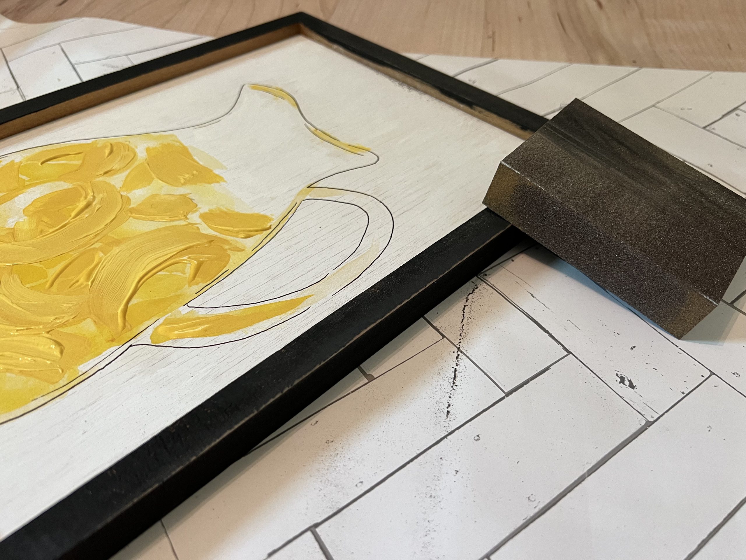 how to add texture to paint using caulk - Re-Fabbed