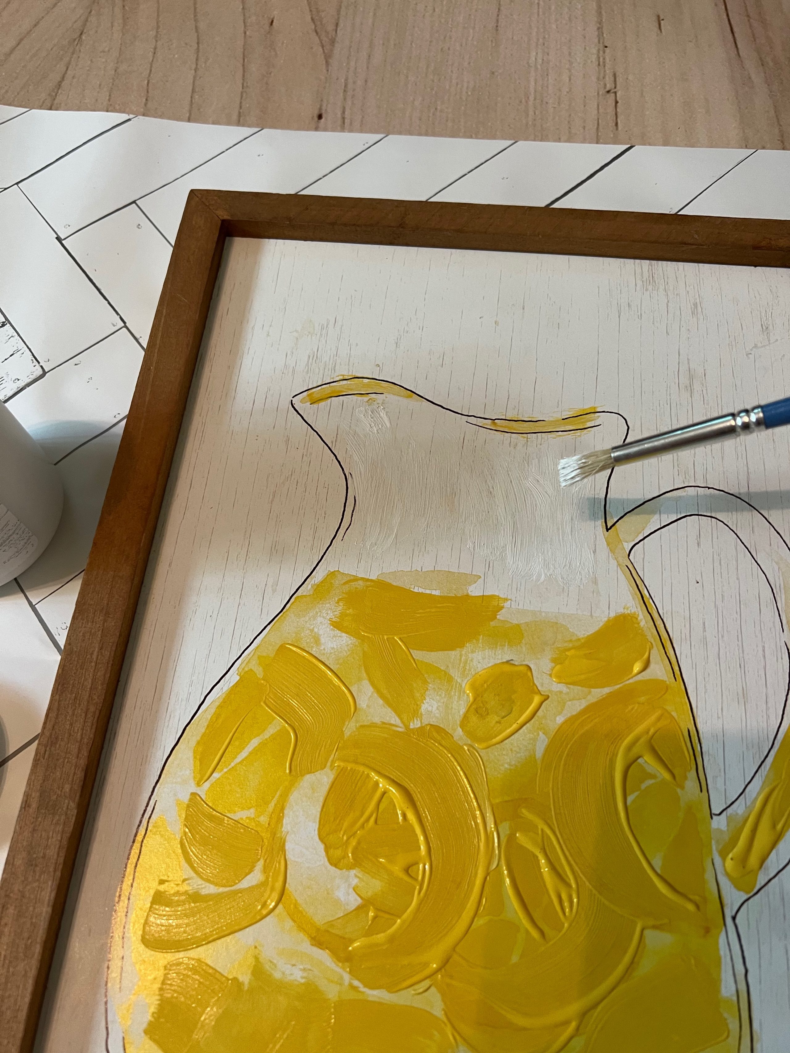 how to add texture to paint using caulk - Re-Fabbed