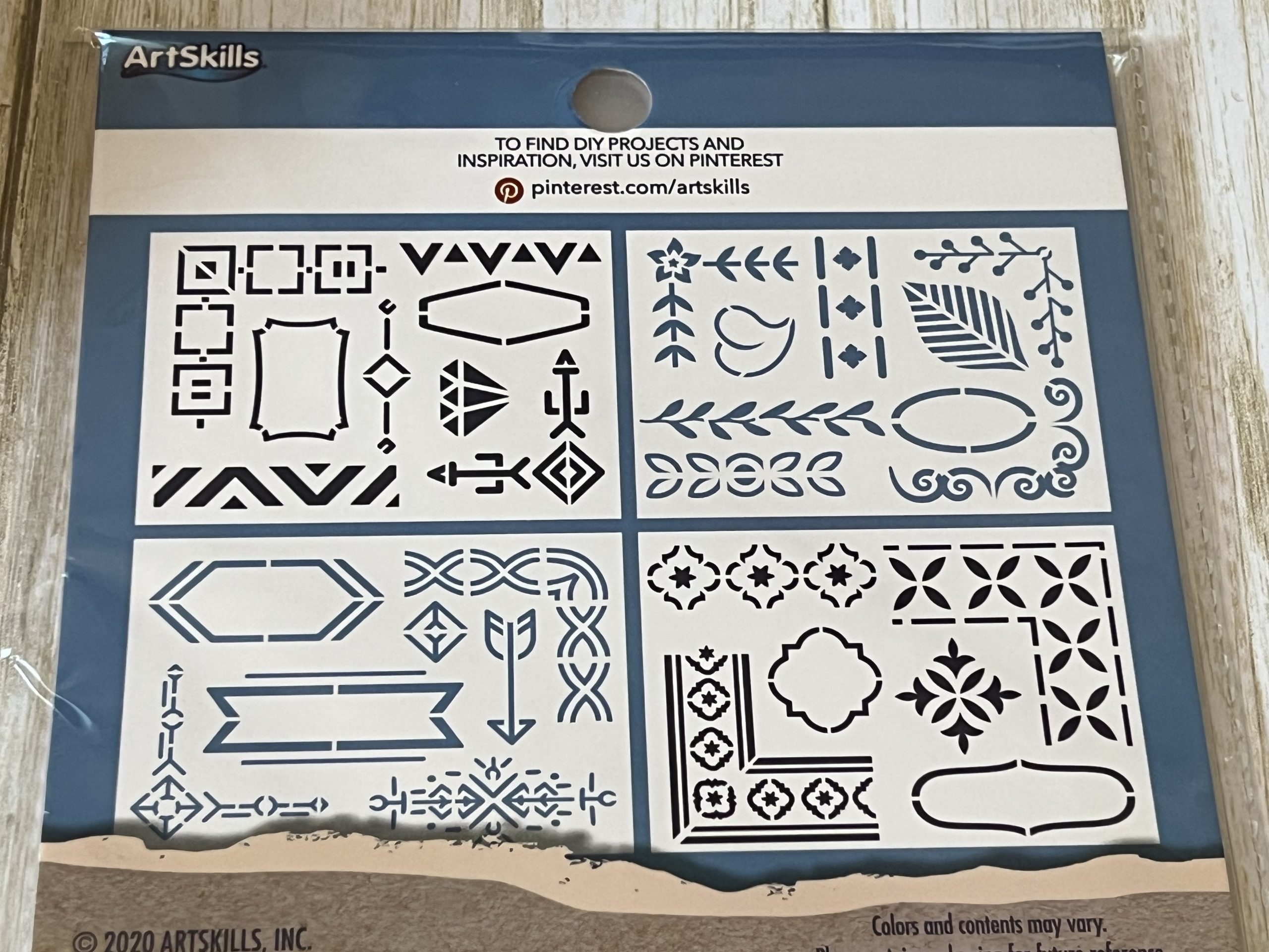 how to makeover a thrift store tray using stencils - Re-Fabbed