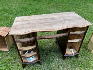 how to bleach wood veneer furniture using household bleach - Re-Fabbed
