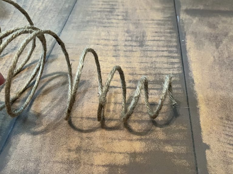 how to make diy spiral trees with wired jute - Re-Fabbed