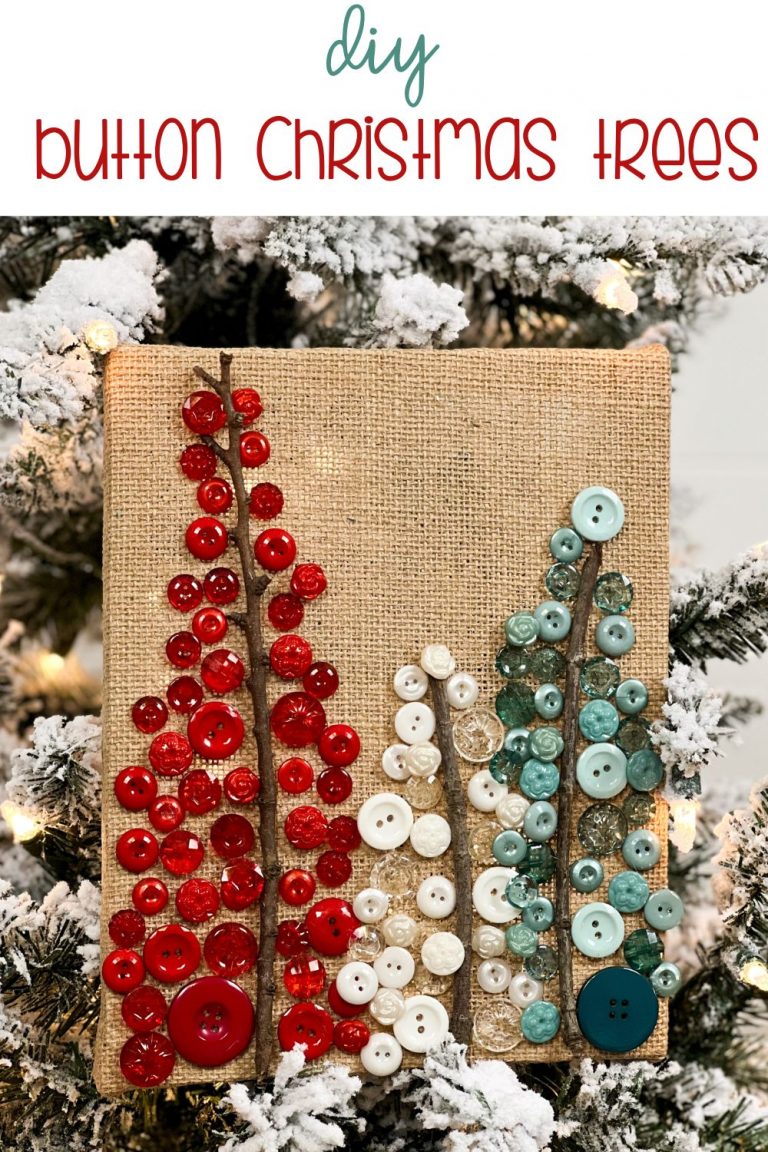 how to make christmas trees with buttons - Re-Fabbed
