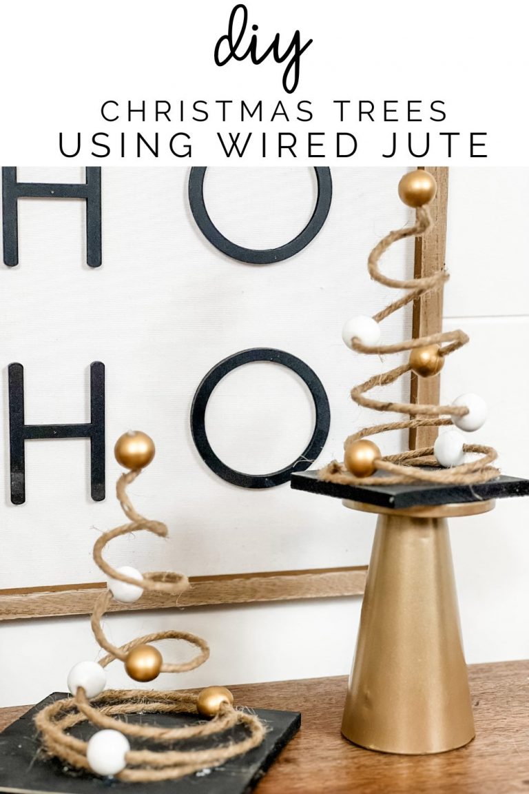 how to make diy spiral trees with wired jute - Re-Fabbed
