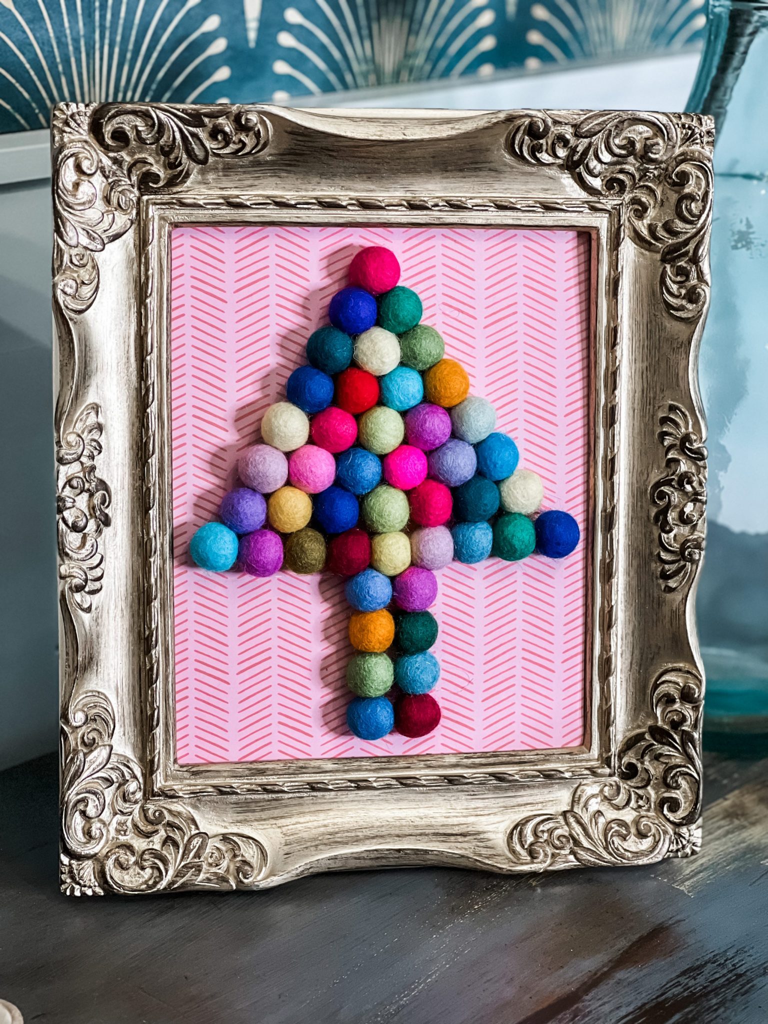 how to make a felt ball christmas tree - Re-Fabbed