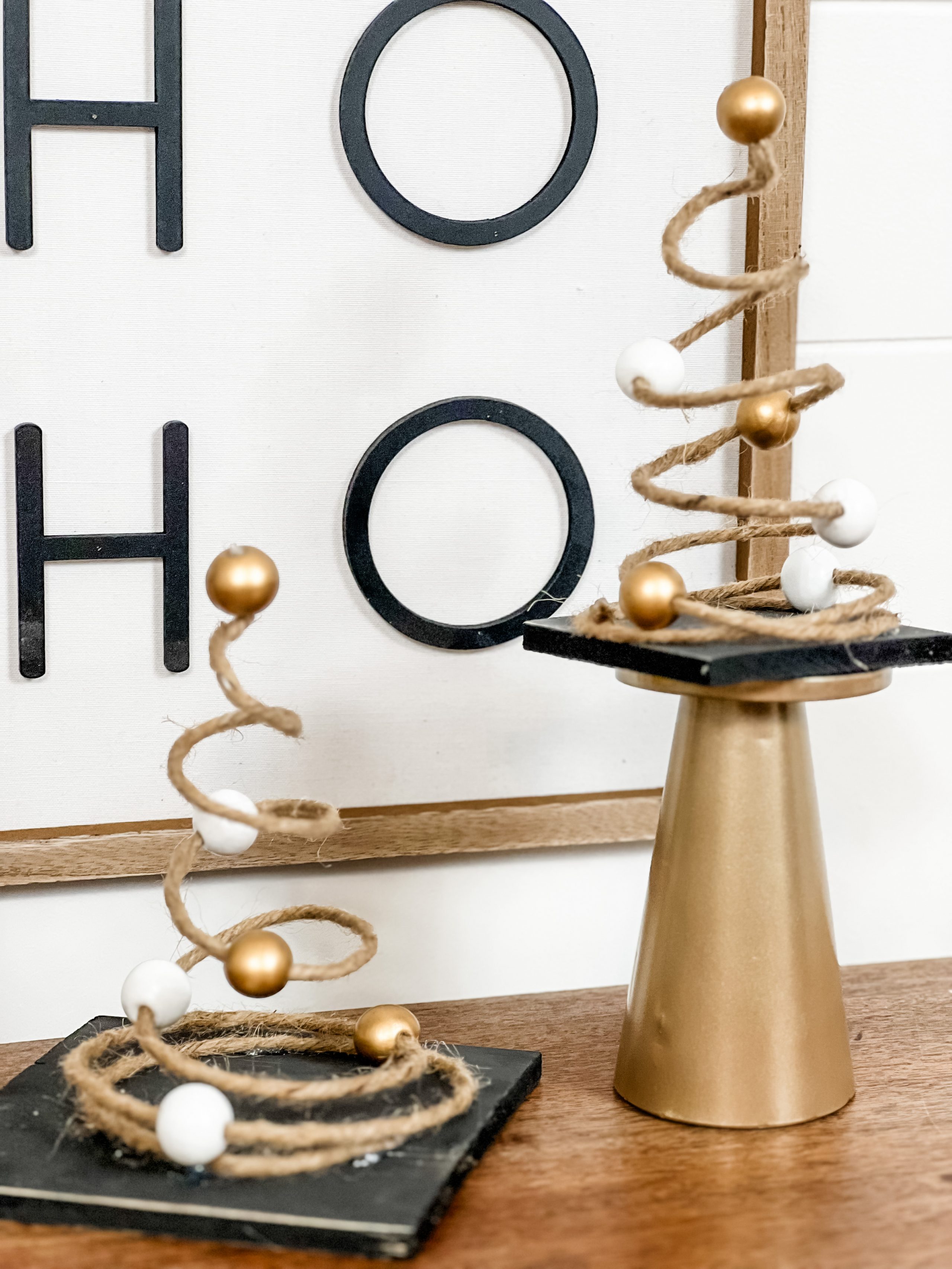 how to make diy spiral trees with wired jute - Re-Fabbed