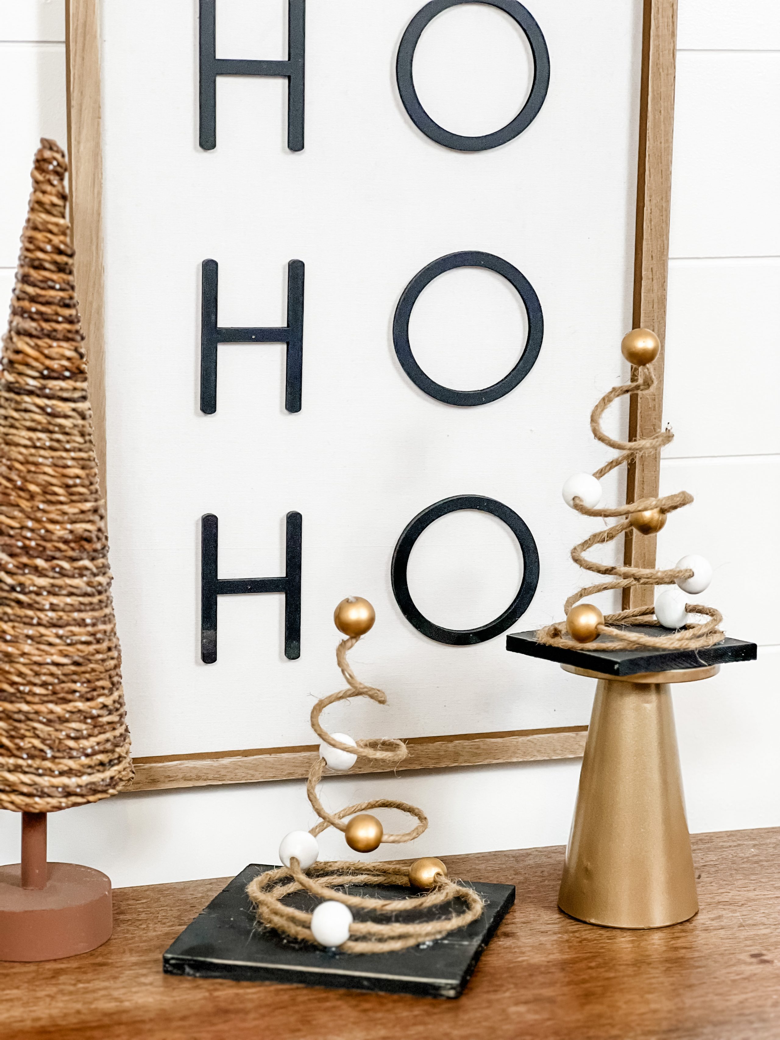 how to make diy spiral trees with wired jute - Re-Fabbed