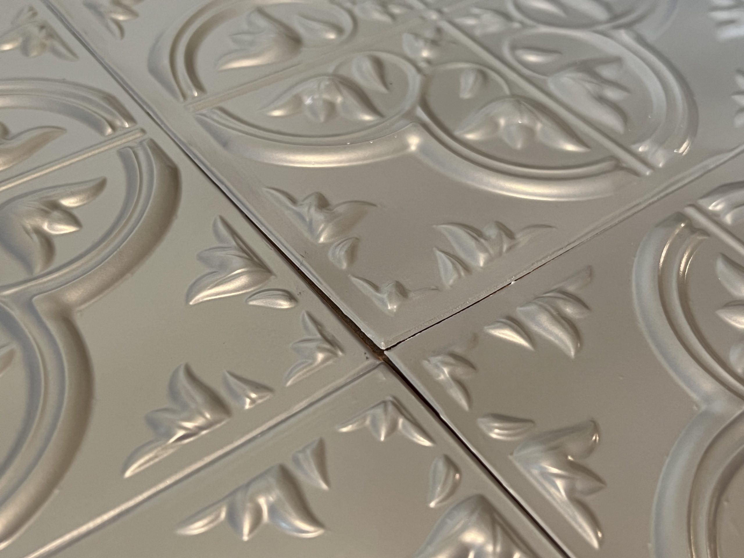 how to use adhesive wall tiles for christmas decor - Re-Fabbed