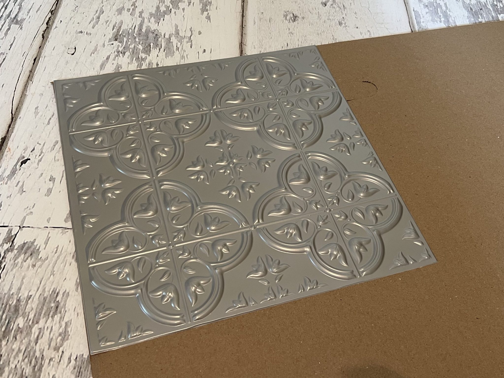 how to use adhesive wall tiles for christmas decor - Re-Fabbed