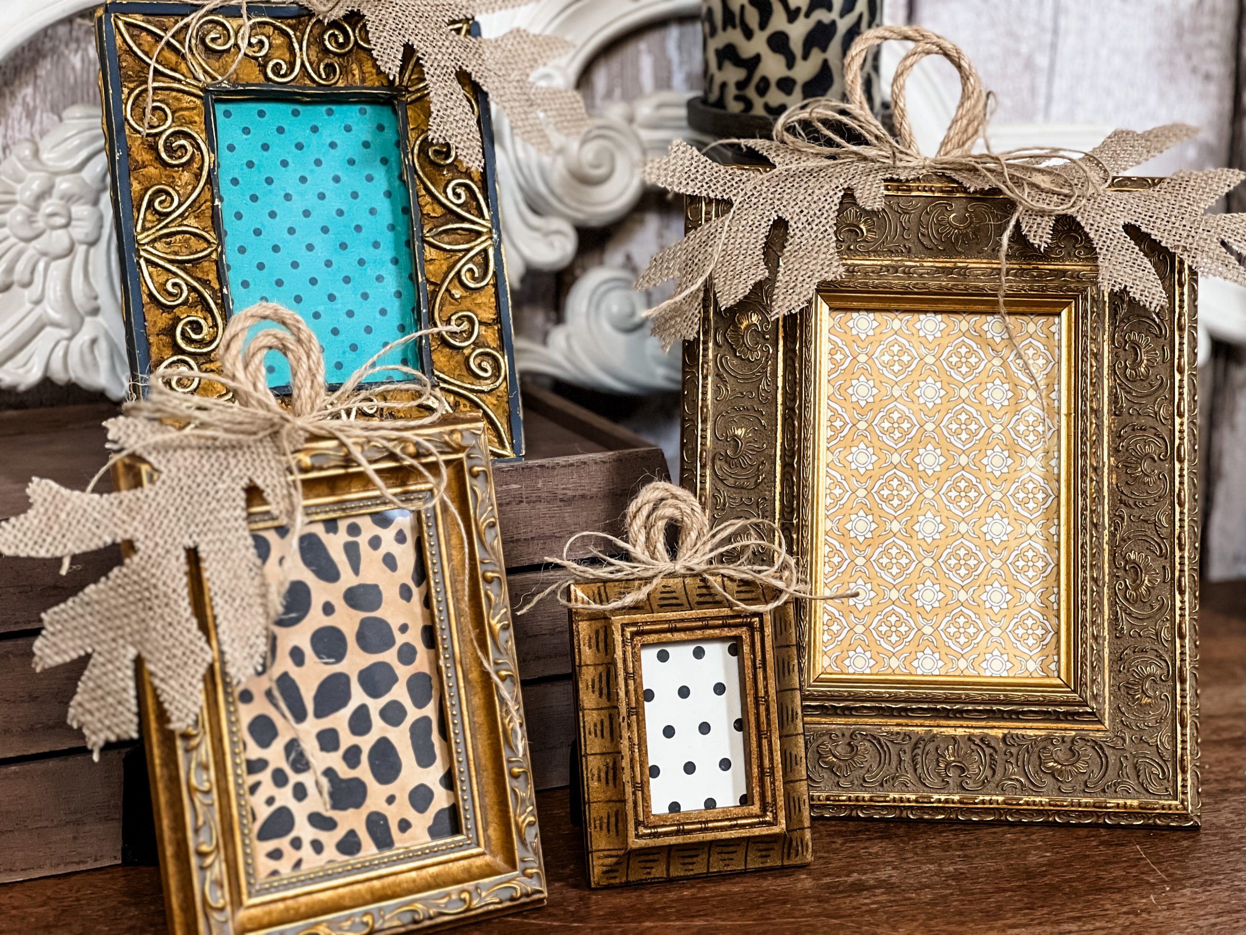 how to use picture frames to make pumpkins - Re-Fabbed