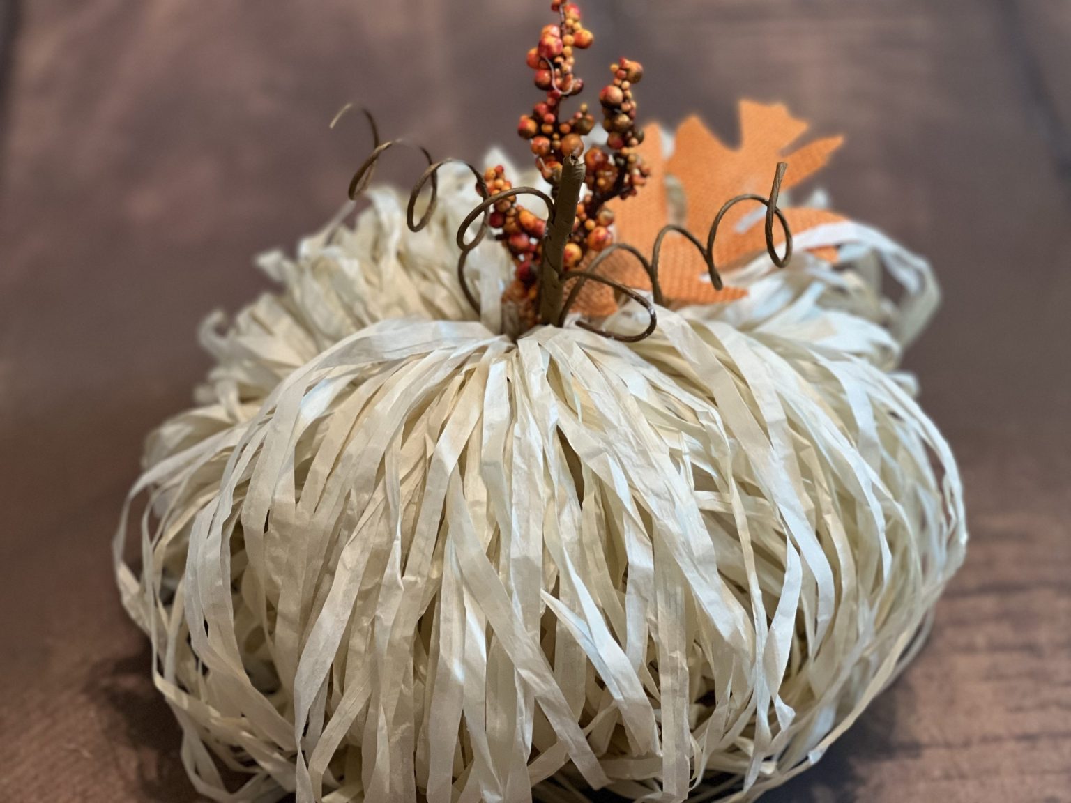 How To Make A Pumpkin Using A Hula Skirt Re Fabbed