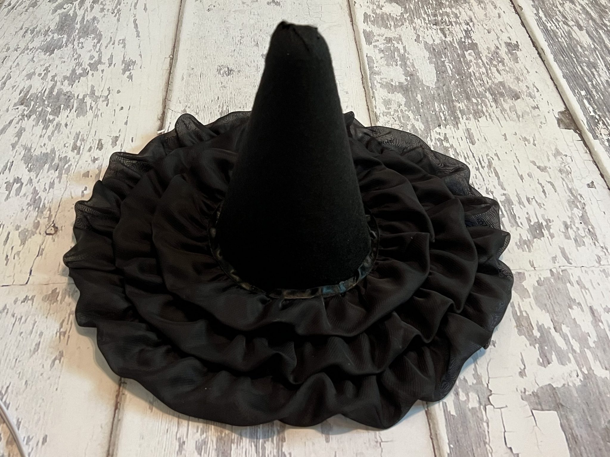 how to make a witches hat using a dollar tree tray - Re-Fabbed