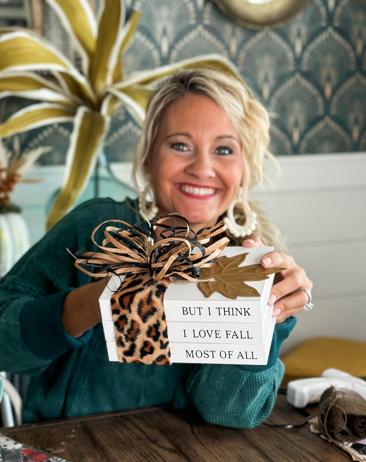 dollar general stacked books makeover - Re-Fabbed