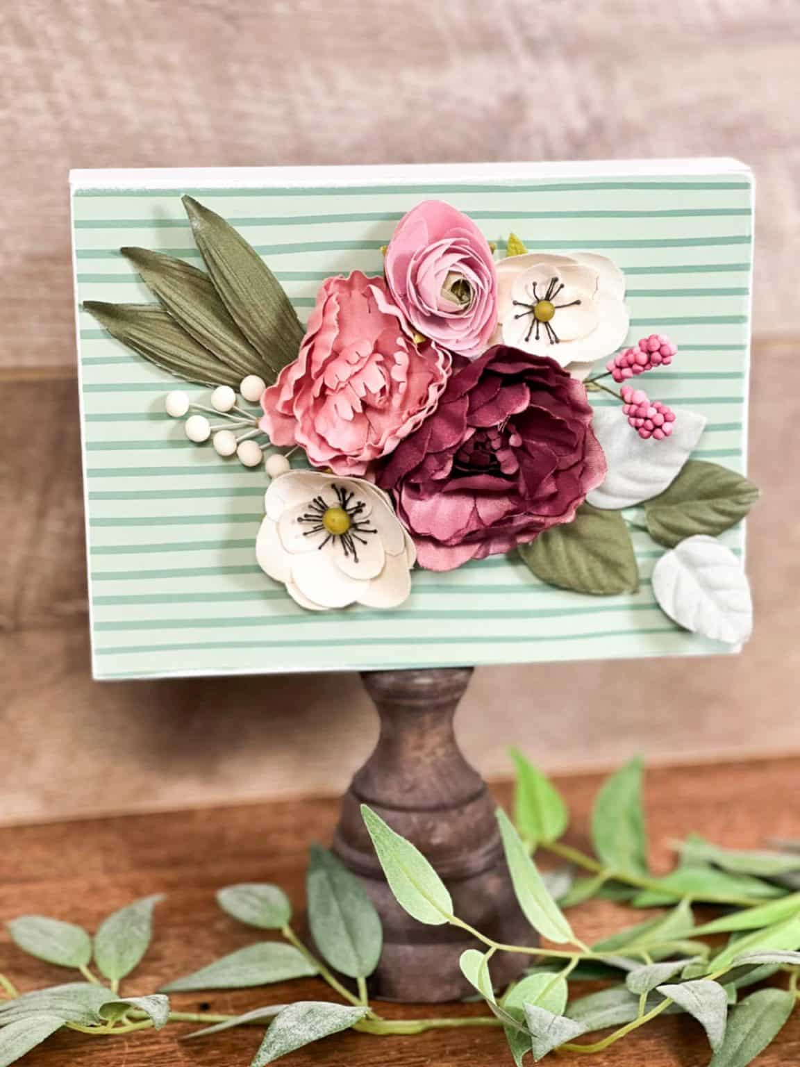 how to make a diy paper flower sign - Re-Fabbed