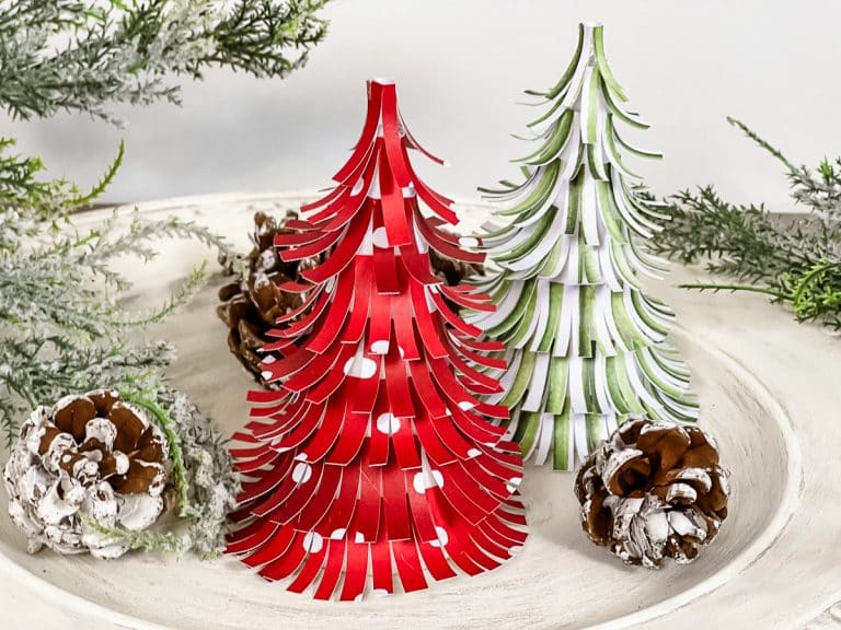 how to make paper christmas trees - Re-Fabbed