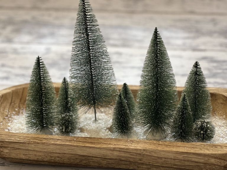 how to make a bottlebrush tree centerpiece - Re-Fabbed