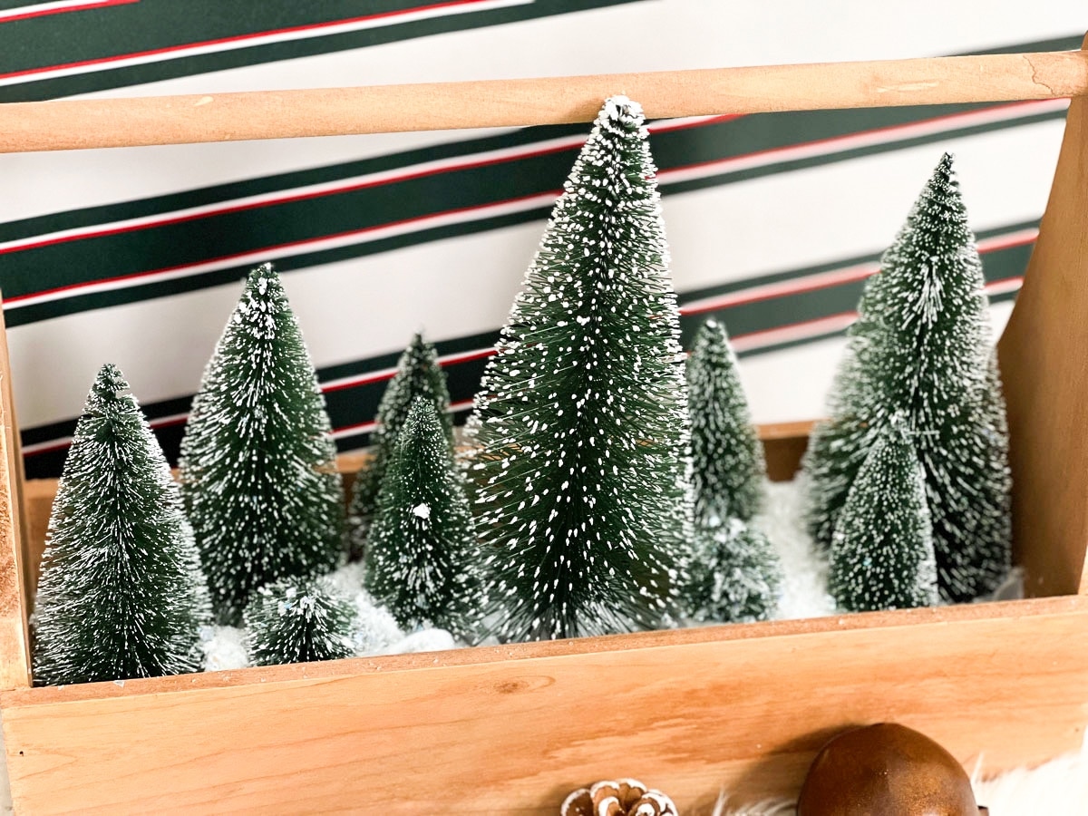 how to make a bottlebrush tree centerpiece - Re-Fabbed