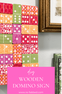 how to make diy wall decor using dominos - Re-Fabbed