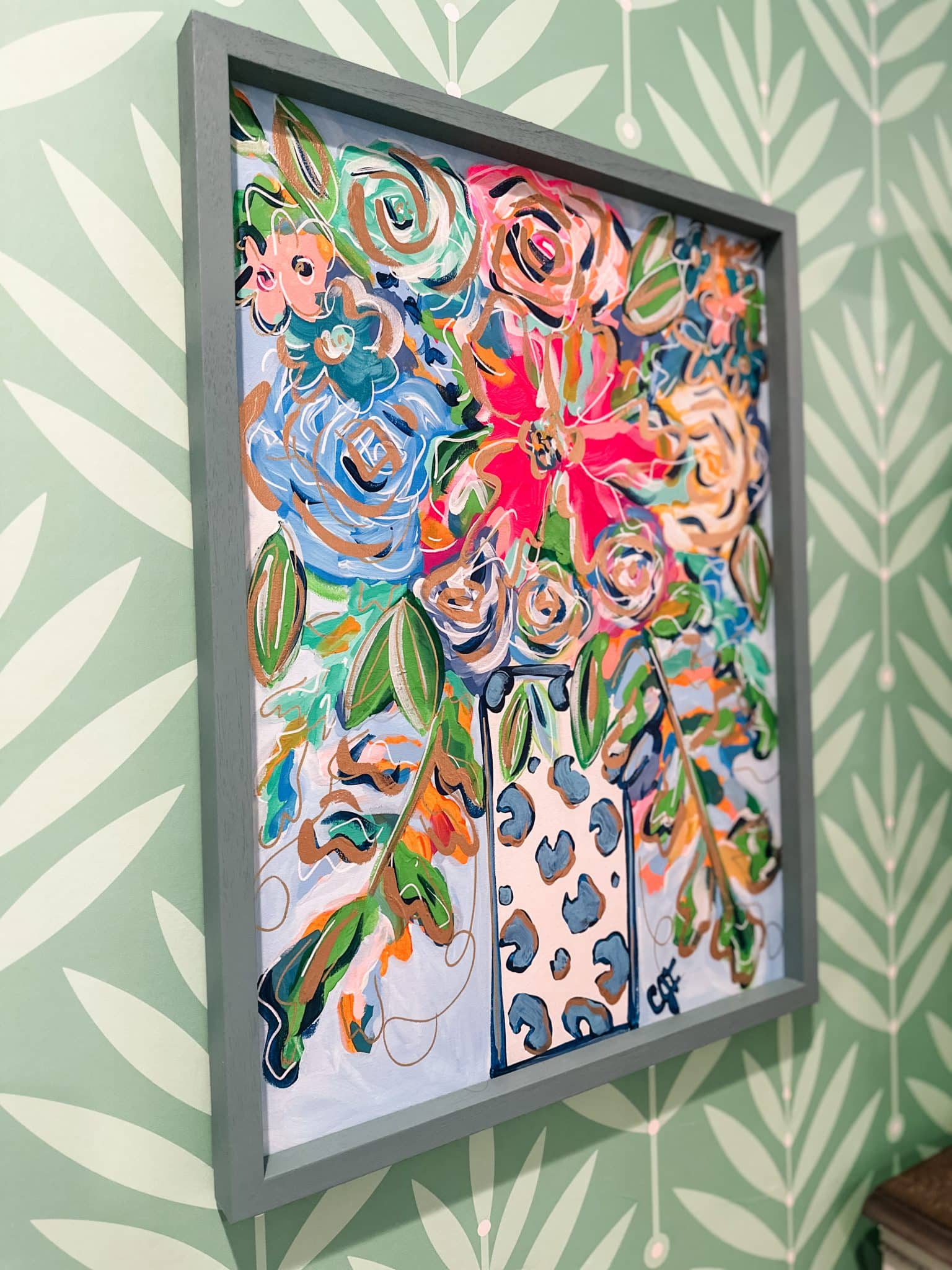 how to spray paint a frame - Re-Fabbed