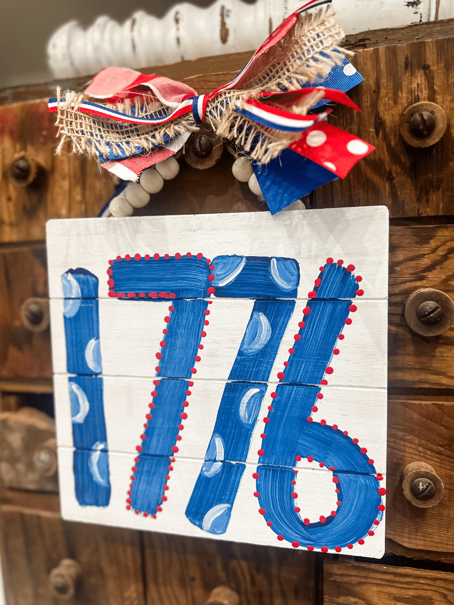 how to paint a dollar general 1776 Americana sign - Re-Fabbed