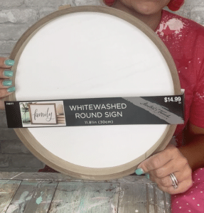 how to make a floral fabric sign - Re-Fabbed