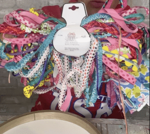 how to make a floral fabric sign - Re-Fabbed