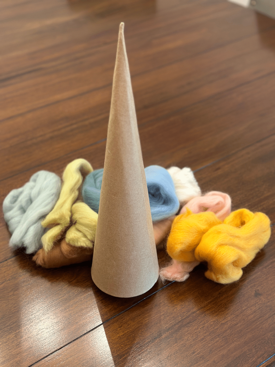 how to make the cutest Christmas tree using a cardboard cone - Re-Fabbed