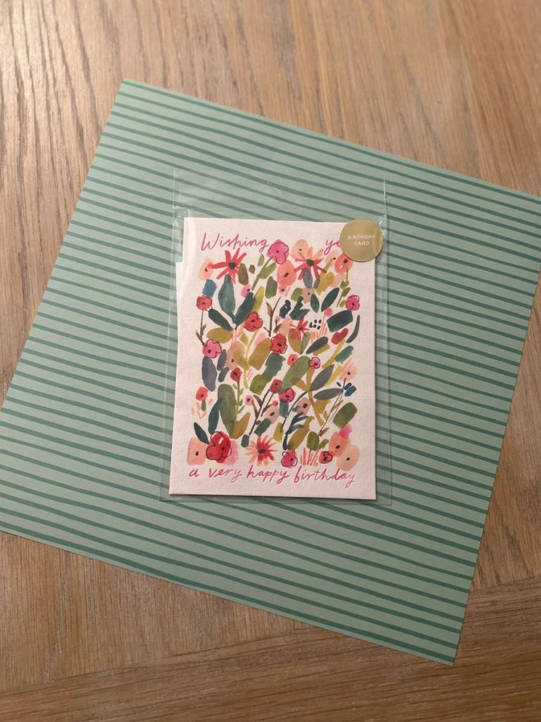how to turn a birthday card into home decor - Re-Fabbed