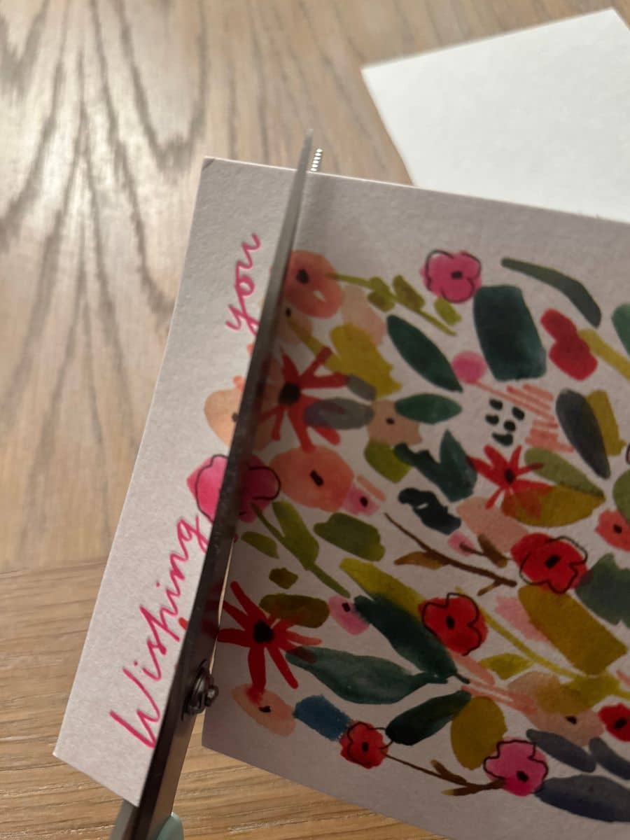 how to turn a birthday card into home decor - Re-Fabbed