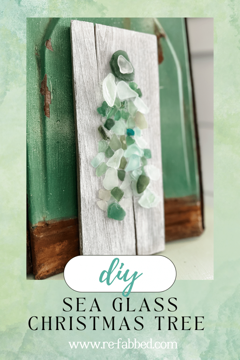 how to make a Christmas tree from sea glass - Re-Fabbed