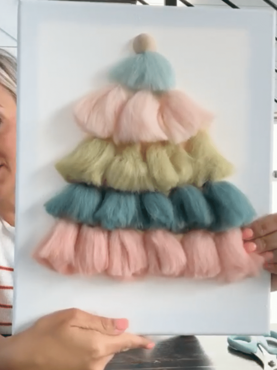 how to make a christmas tree from wool - Re-Fabbed