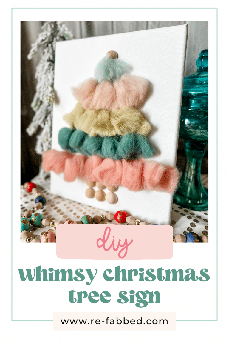 how to make a christmas tree from wool - Re-Fabbed