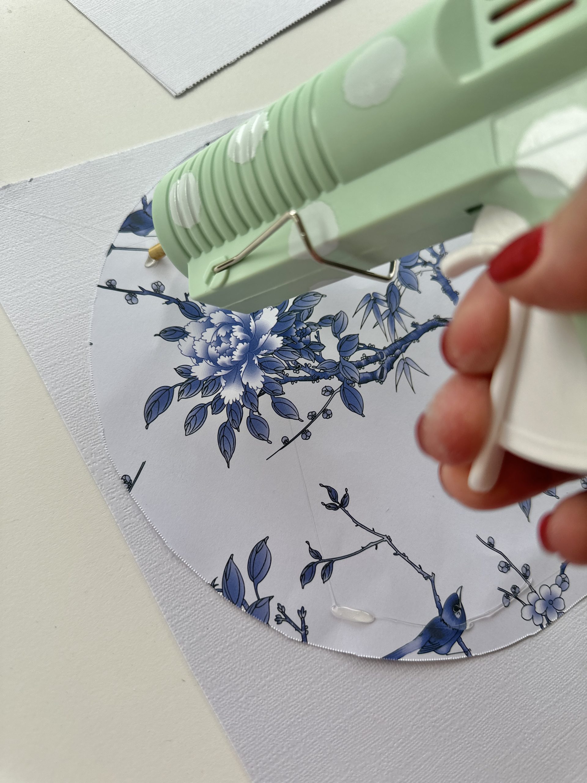 how to make pottery barn inspired chinoiserie wall art - Re-Fabbed