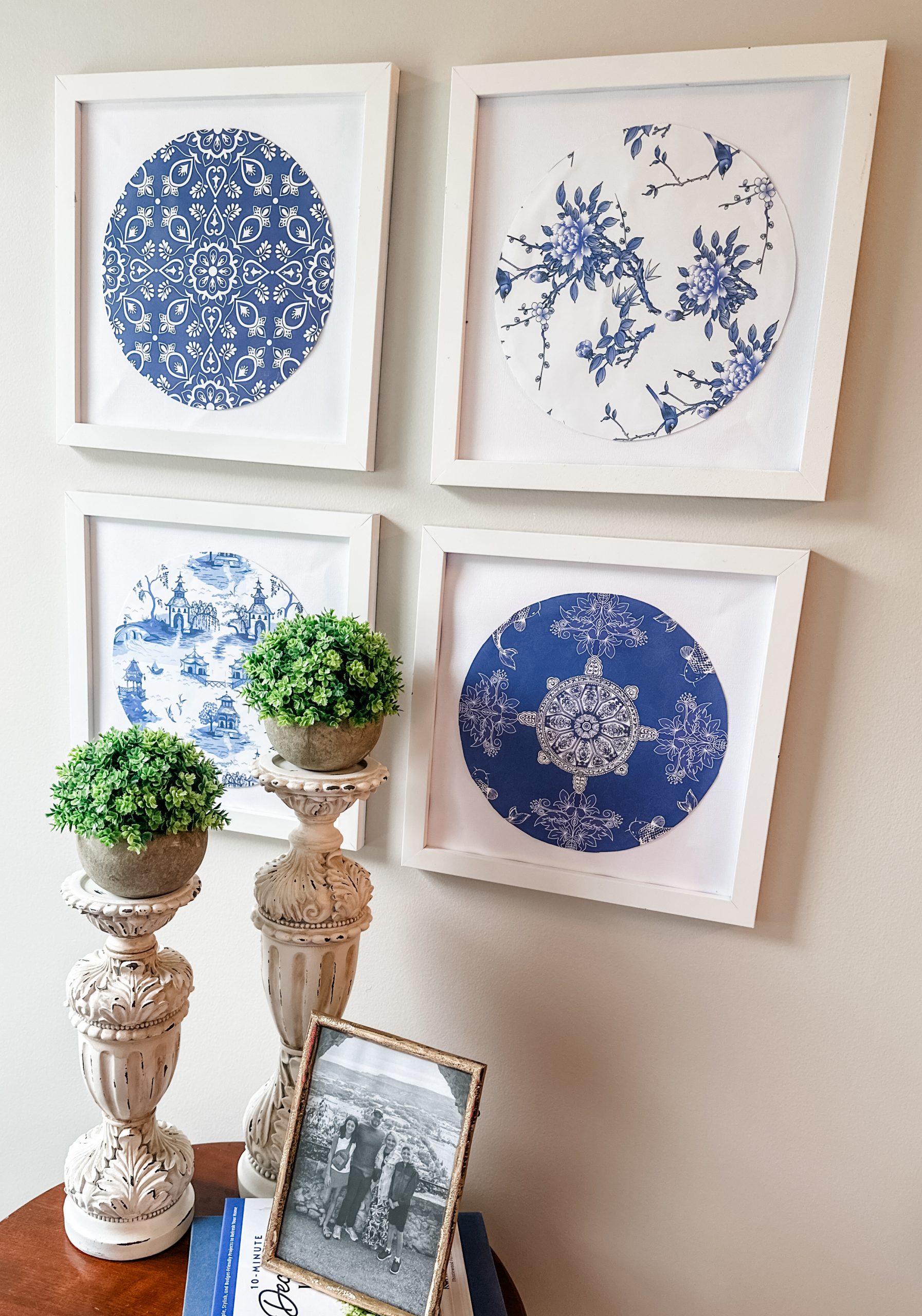 how to make pottery barn inspired chinoiserie wall art - Re-Fabbed