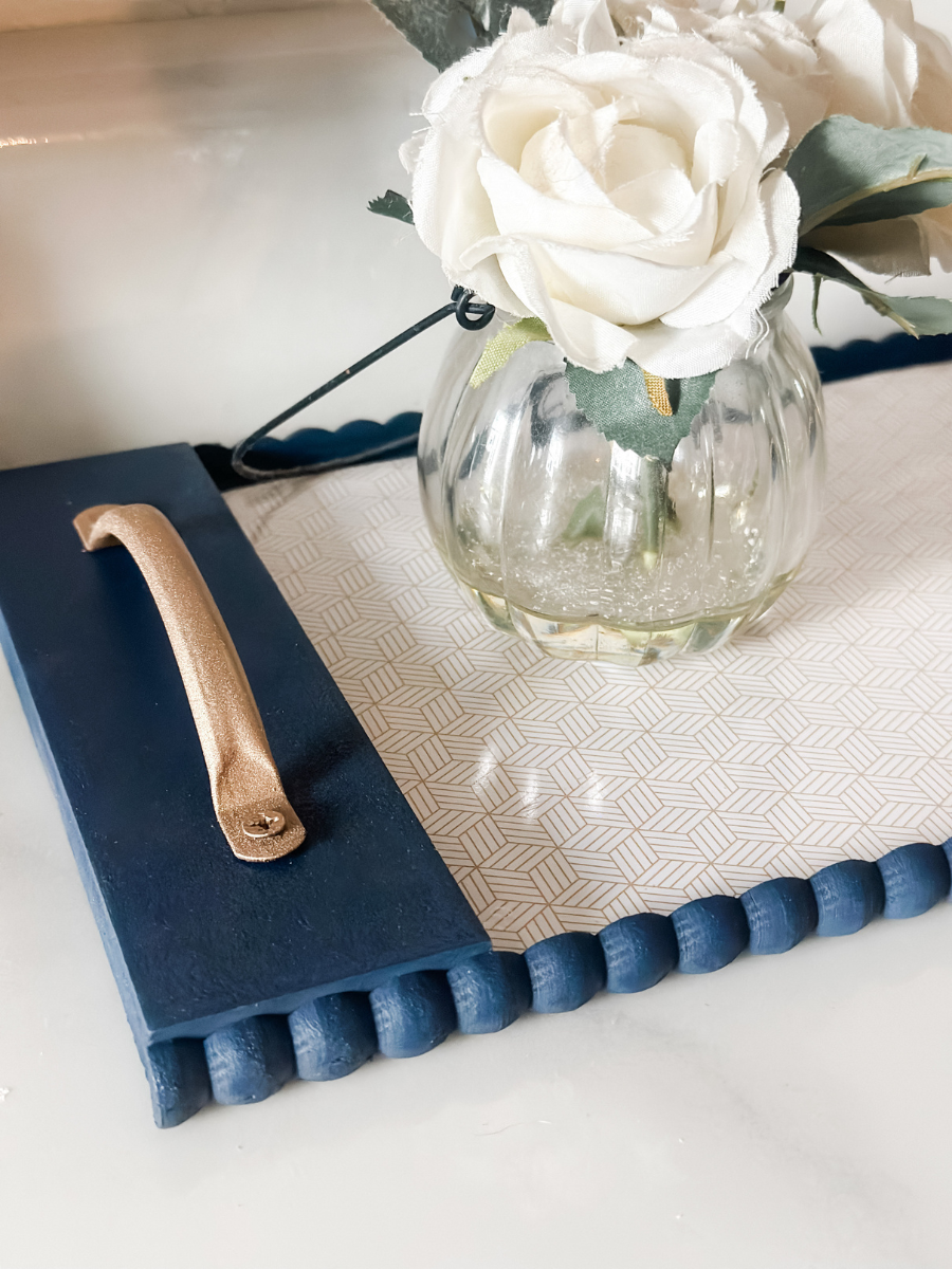 how to makeover dollar general tray using shelf liners - Re-Fabbed