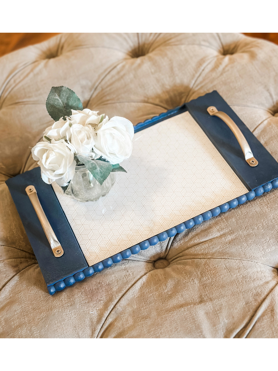 how to makeover dollar general tray using shelf liners - Re-Fabbed