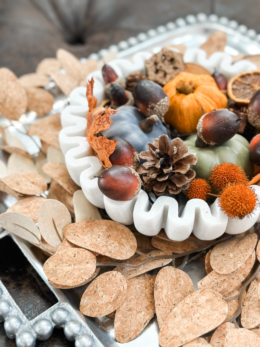 how to decorate for fall using black & white - a mayfield, ky home tour ...