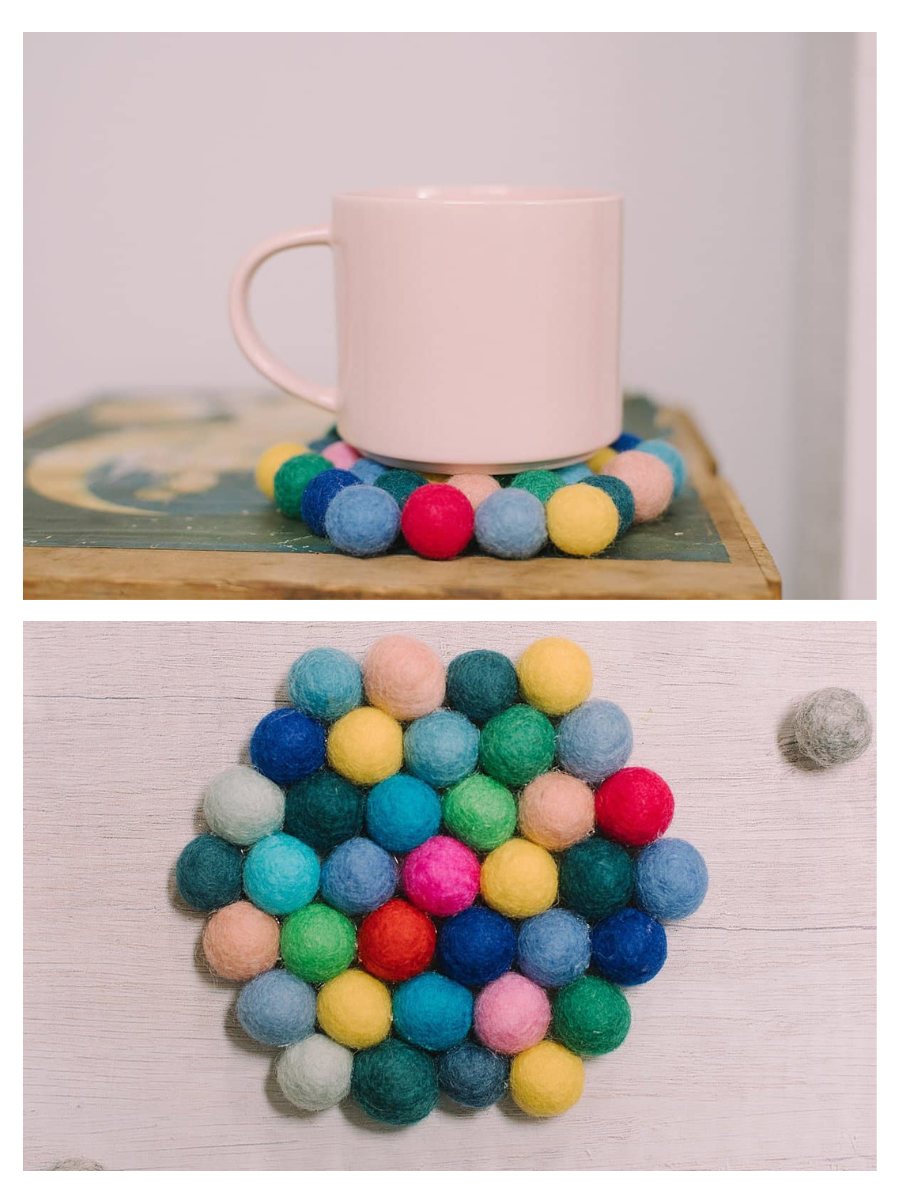 ten unique ways to use felt balls in crafting - Re-Fabbed