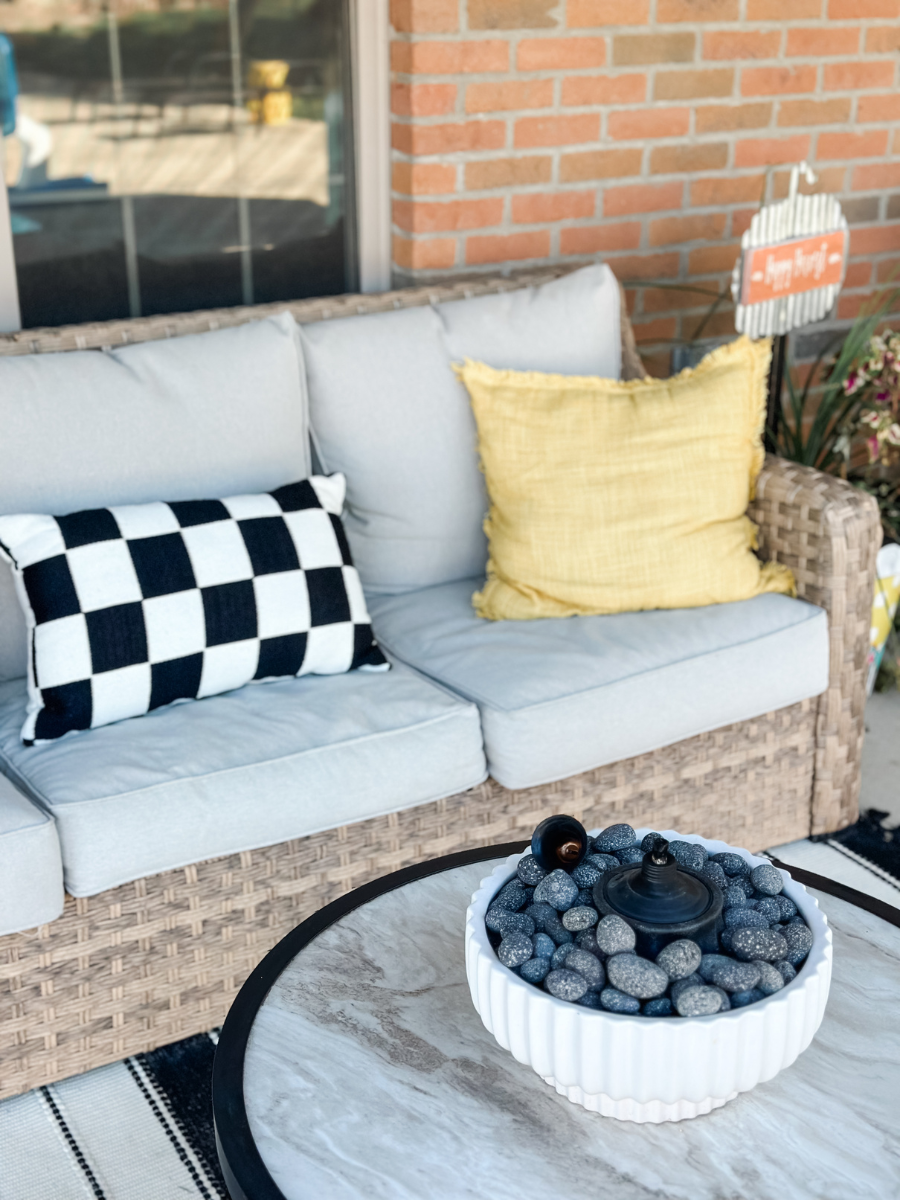 how to decorate for fall using black + white, a mayfield, ky home tour ...